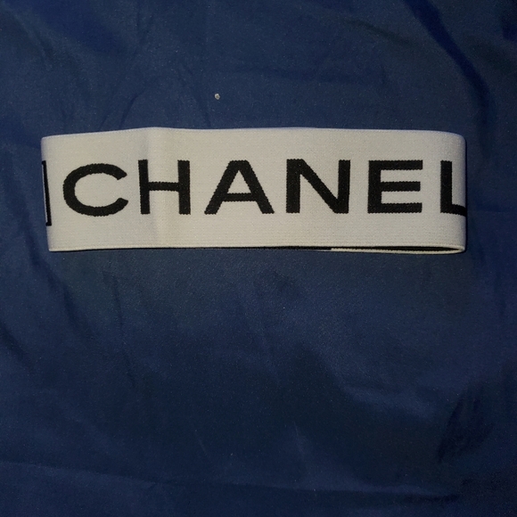 CHANEL | Other | Chanel White And Black Logo Band | Poshmark